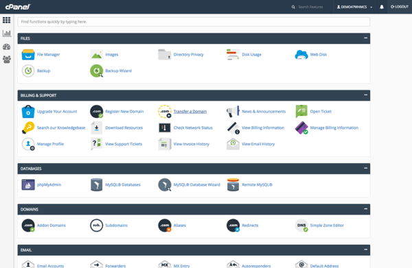 cPanel | Gigasoft Computers